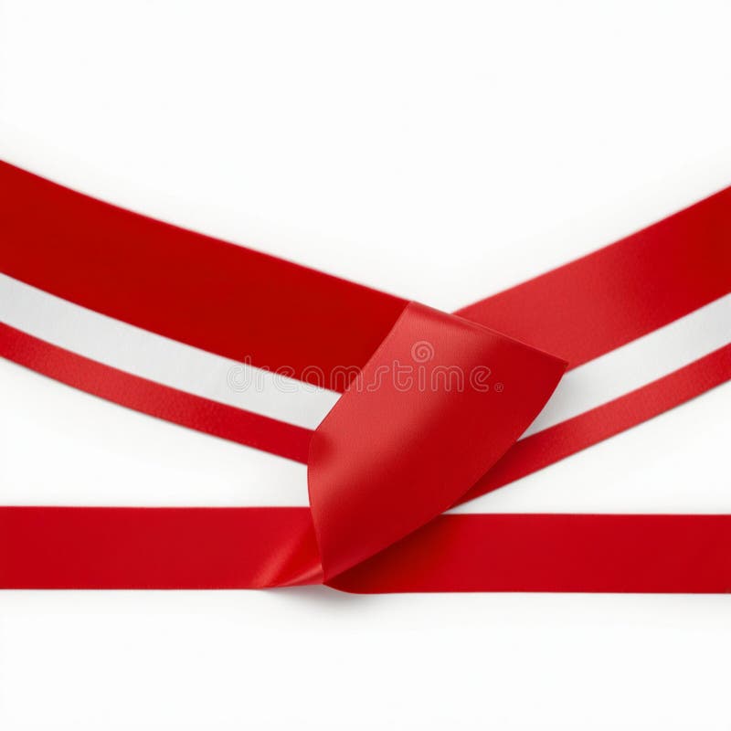 Horizontal Ribbon Isolated on White Backgroun Stock Illustration ...