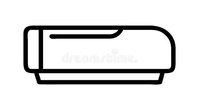 Horizontal Rolled Shape Abstract Outline Icon, Vector Design Generative ...