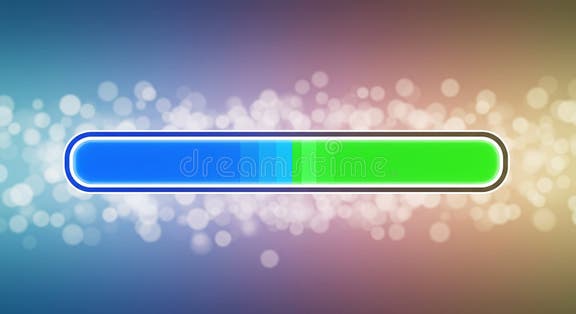 A Horizontal, Rounded Rectangular Progress Bar Spans the Center ...