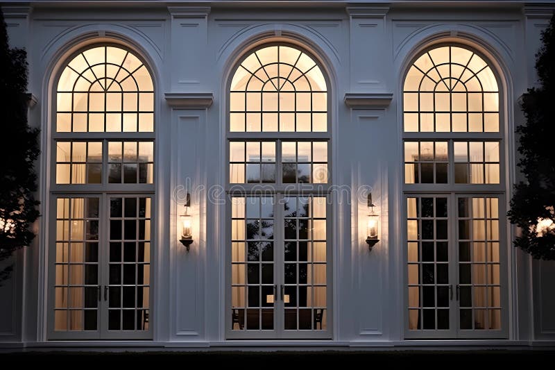 Ribbon Palladian Window - Modern Design Stock Illustration ...