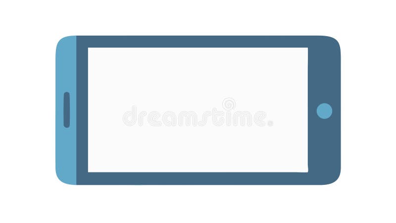 Horizontal Screen Device Icon Technology and Media Consumption Graphic ...