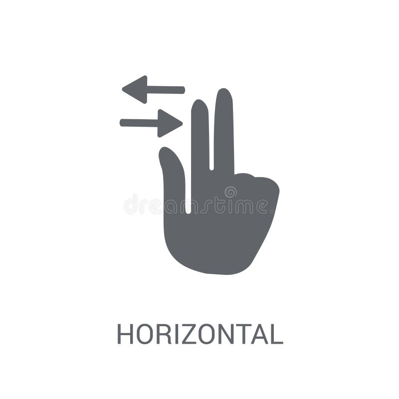 Horizontal Scroll Gesture Icon. Trendy Horizontal Scroll Gesture Stock ...