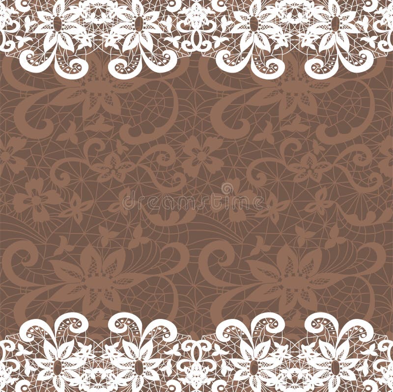 Horizontal Seamless Background Stock Vector - Illustration of lacework ...