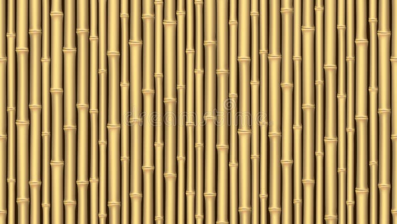 Horizontal Seamless Bamboo Background. Green Bamboo Sticks Pattern ...