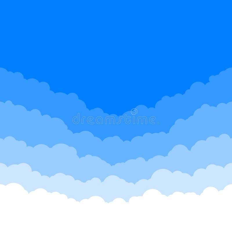 Horizontal Seamless Clouds. Skyline Repeat Texture. Sky Background ...