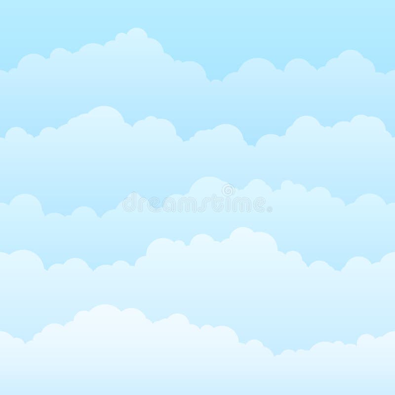 Seamless clouds background stock vector. Illustration of style - 32501356