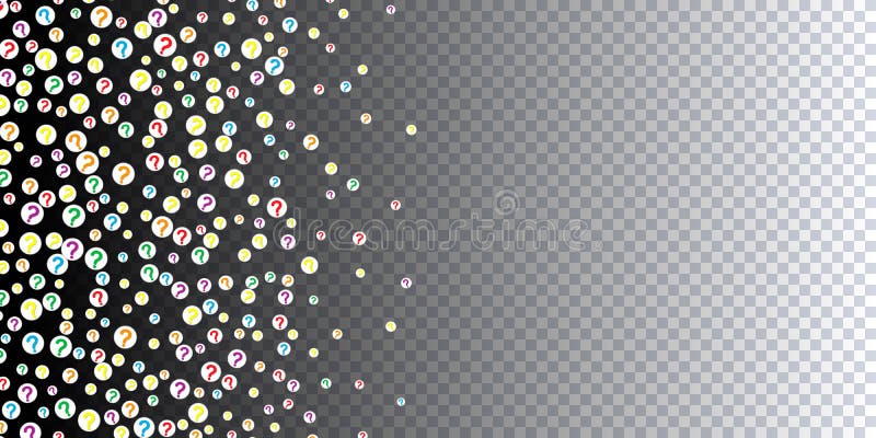 Horizontal Seamless Pattern of Question Marks Stock Illustration ...