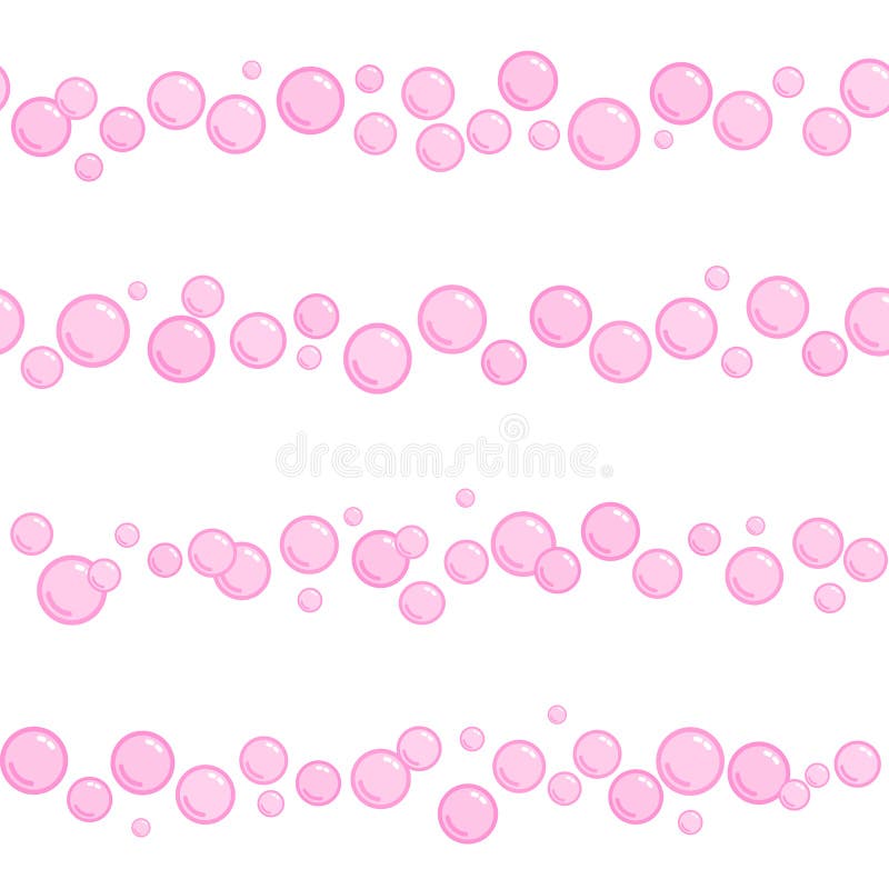 Pink Bubbles Sign Made from Soap Bubbles, Pink Bubbles Word, Vector ...