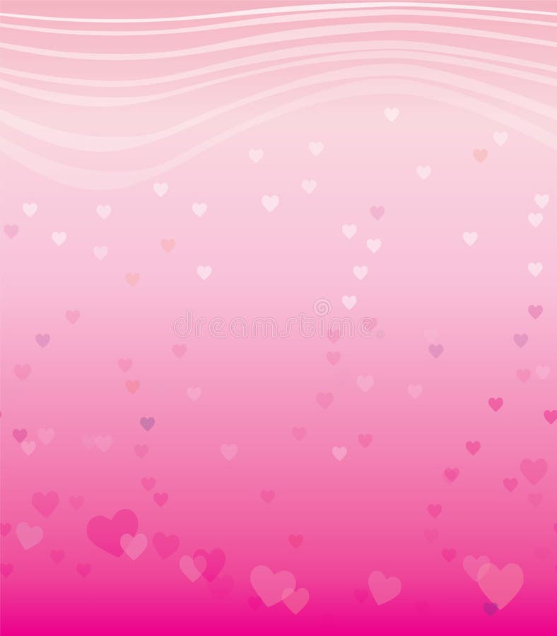 Horizontal Seamless Texture with Hearts Stock Illustration ...