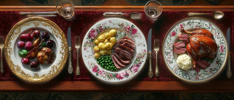 Five Historical Dinner Plates from Baroque To 1950s in First-person ...