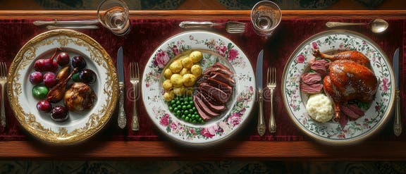 Five Historical Dinner Plates from Baroque To 1950s in First-person ...