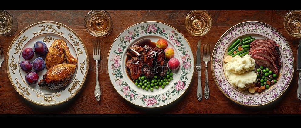 Five Historical Dinner Plates from Baroque To 1950s in First-person ...