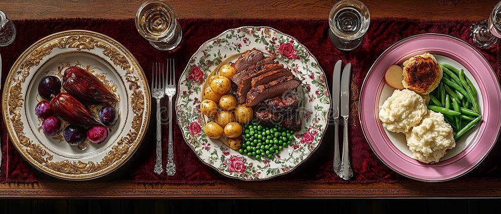 Five Historical Dinner Plates from Baroque To 1950s in First-person ...