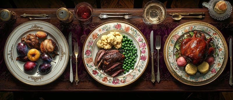 Five Historical Dinner Plates from Baroque To 1950s in First-person ...