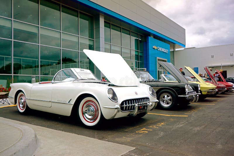 Horizontal Shot of Chevrolet Corvette Car Show Editorial Stock Photo ...