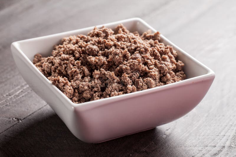 Horizontal Shot of Cooked Ground Meat Stock Image - Image of close ...