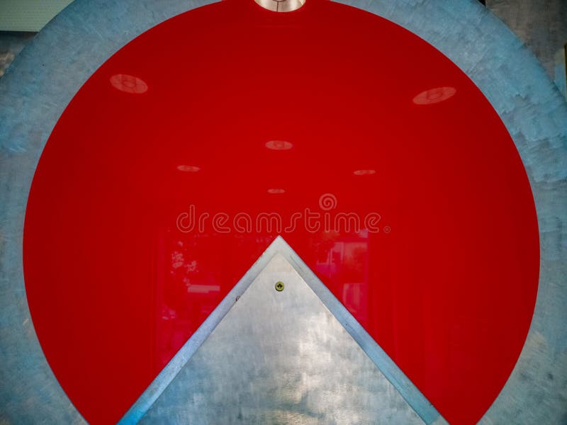 Horizontal Shot of a Red Circle Looking Like a Pie Chart - Perfect for ...