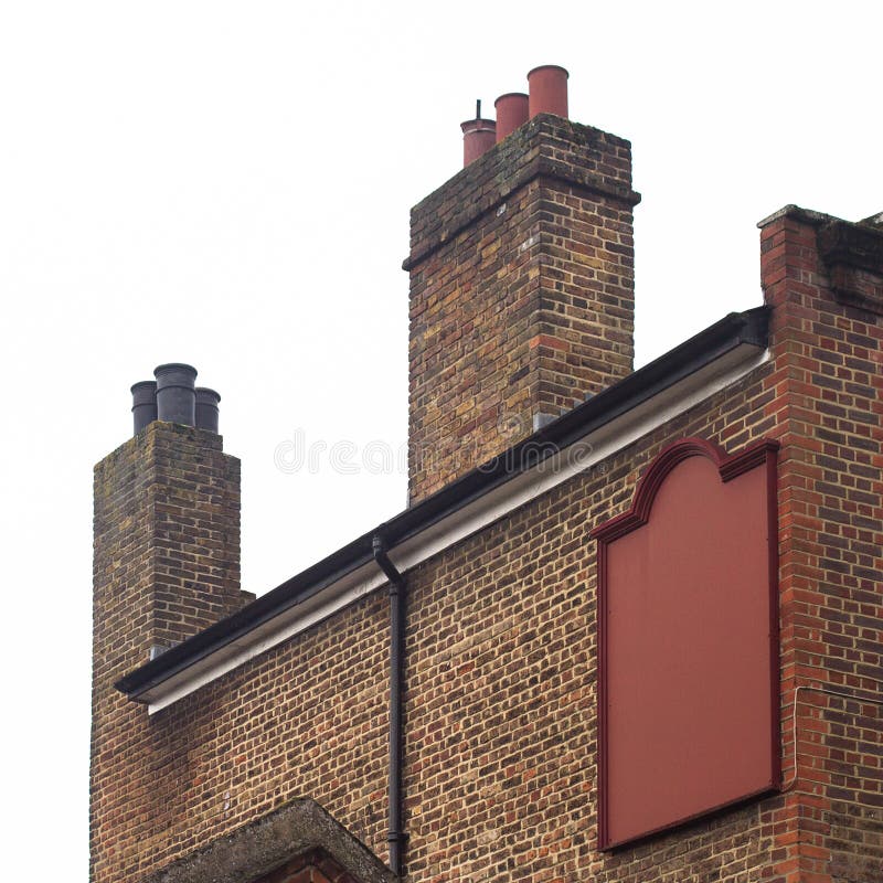 Outdoor Sign on Classical Brick Decorated Building Stock Photo - Image ...