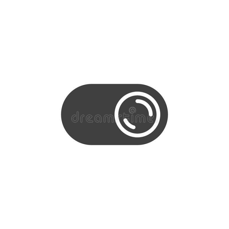 Horizontal Slide Button Vector Icon Stock Vector - Illustration of ...