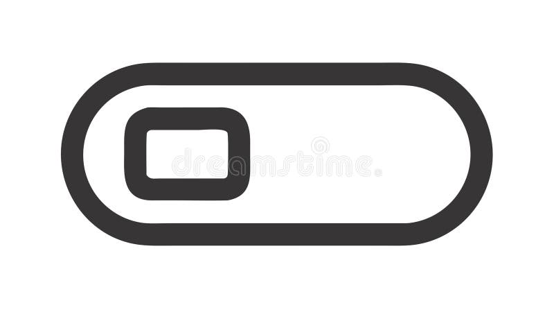 Horizontal Slider Or Toggle Button Interface Element Vector Design Generative Ai Stock Vector
