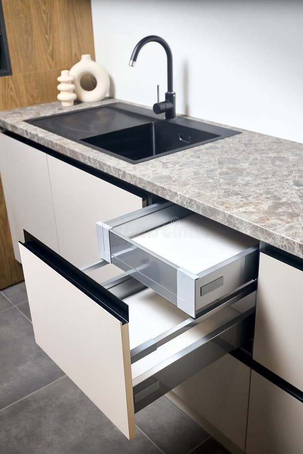 Kitchen Cabinet Pull Out Shelves Stock Photos - Free & Royalty-Free ...