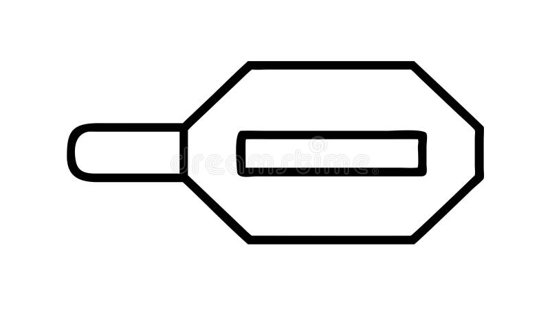 Horizontal Slot Shape Icon, Interface Element Vector Graphic, Vector ...