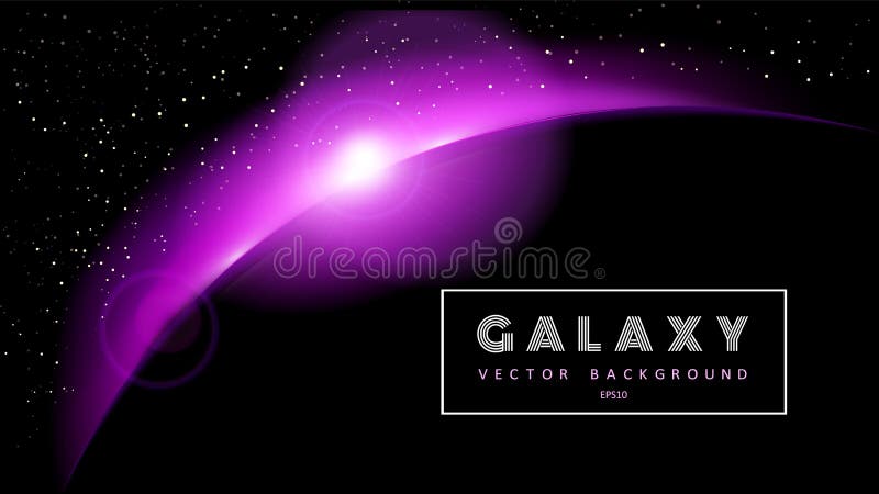 Horizontal Space Background with Abstract Shape and Planets. Web Design ...