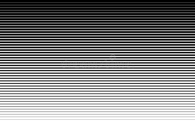 Horizontal Speed Line Halftone Pattern Thick To Thin. Vector ...