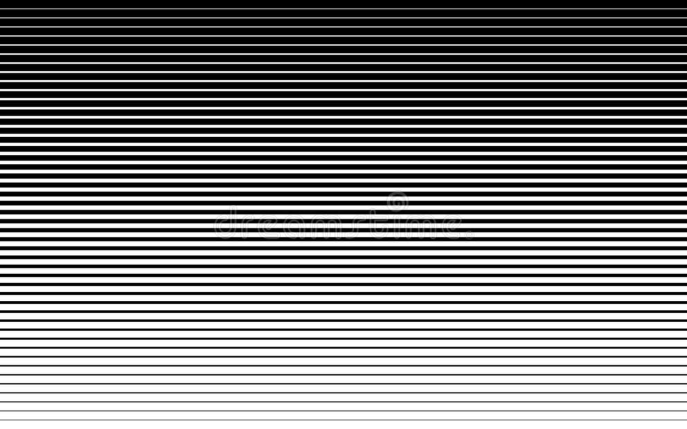 Horizontal Speed Line Halftone Pattern Thick To Thin. Vector ...