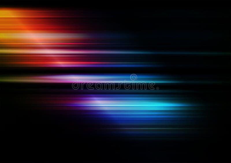 Horizontal Speed Lines with Colorful Background Stock Vector ...