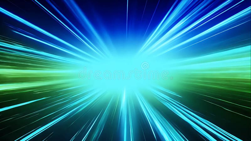 Horizontal Speed Lines Creating a Sense of Acceleration, with Glowing ...