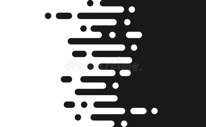 Speed Line Horizontal Dots Running Abstract Background Stock Vector ...