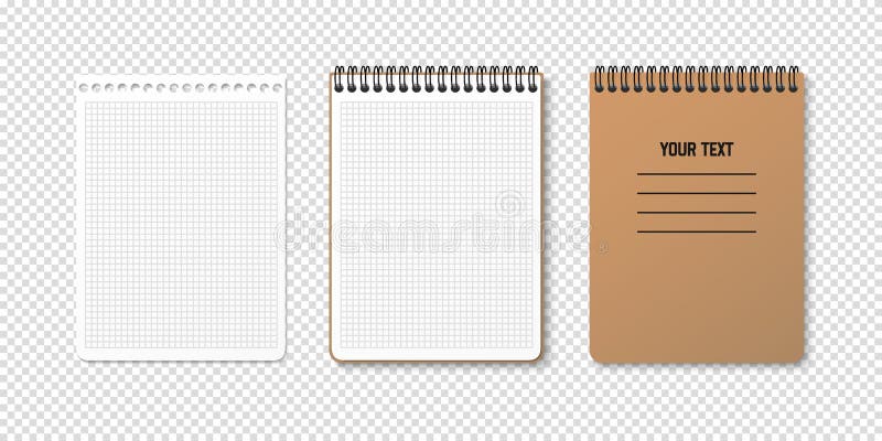 Horizontal Spiral Spring Notepad with Space for Your Image or Text on ...
