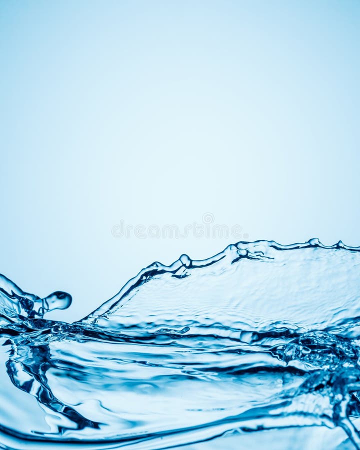 The Horizontal Splashes of Water in the Form of Waves. Copy Space ...