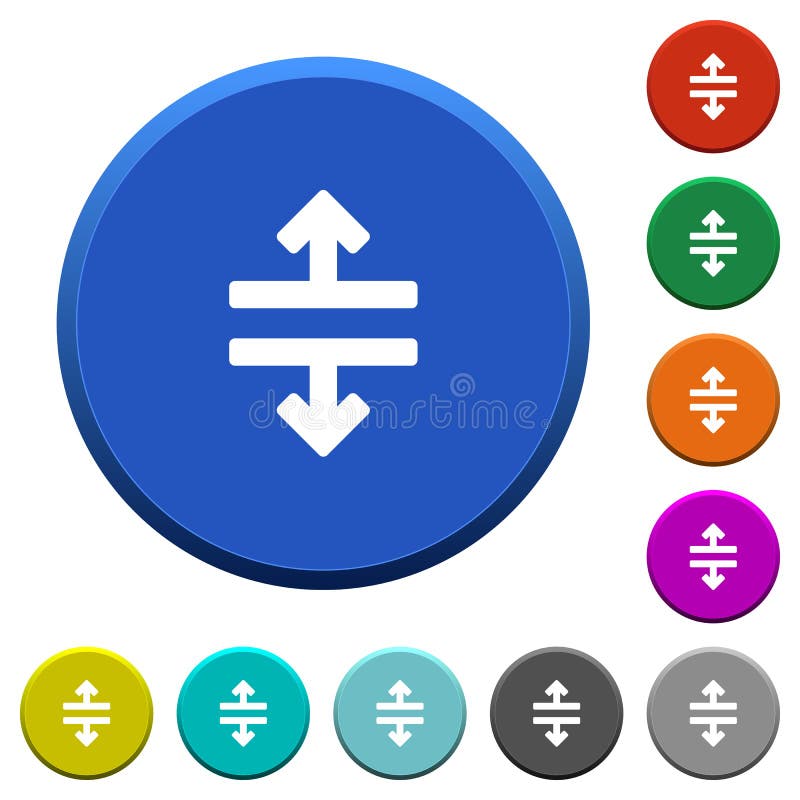 Horizontal Split Beveled Buttons Stock Vector - Illustration of ...