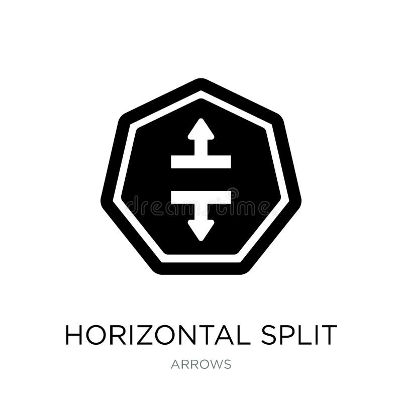 Horizontal Split Icon in Trendy Design Style. Horizontal Split Icon ...