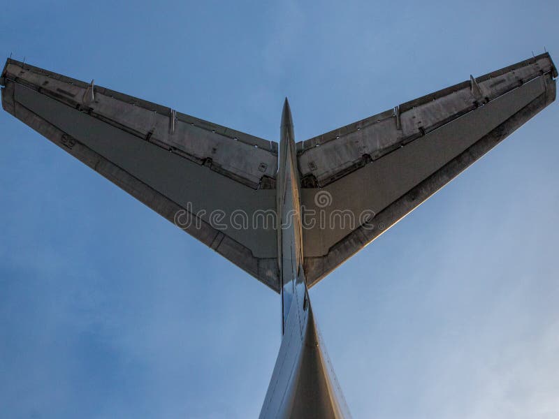 Tail End of Airliner stock photo. Image of geometric - 116771418