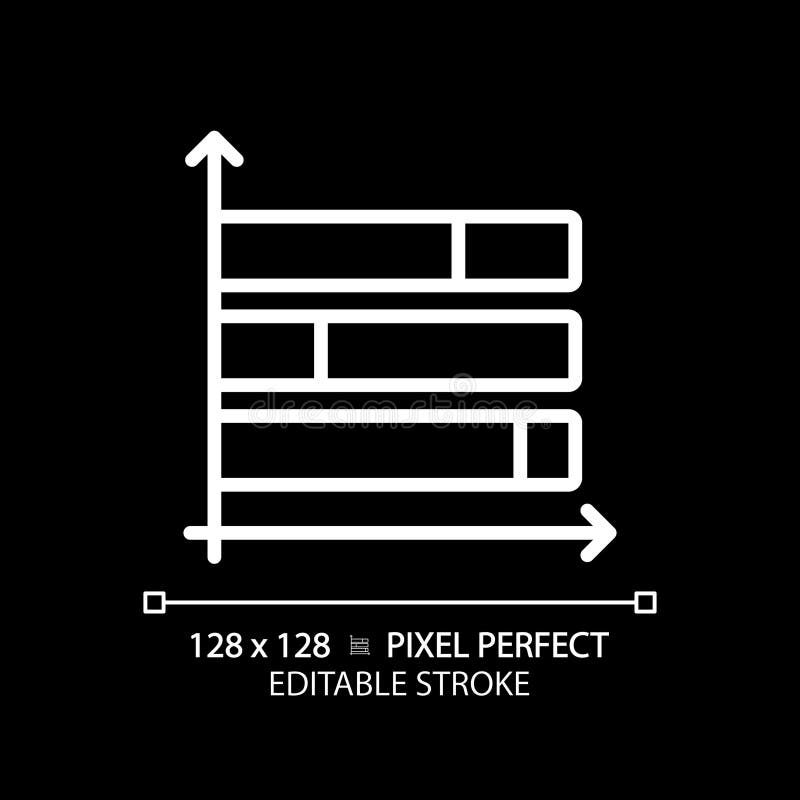 Horizontal Stacked Bar Chart in Flat Style Stock Vector - Illustration ...