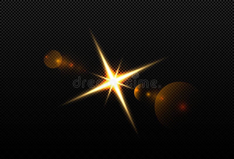 Horizontal Star Burst Rays and Spotlight Stock Vector - Illustration of ...