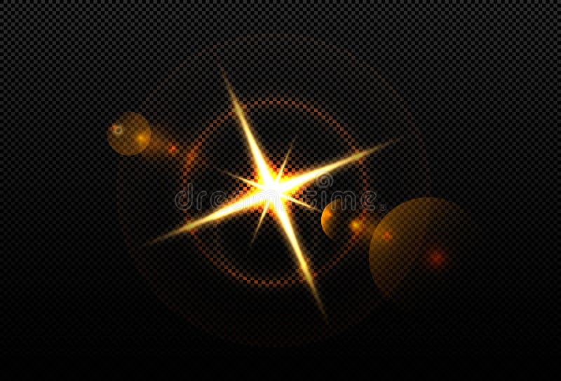 Horizontal Star Burst Rays and Spotlight Stock Vector - Illustration of ...