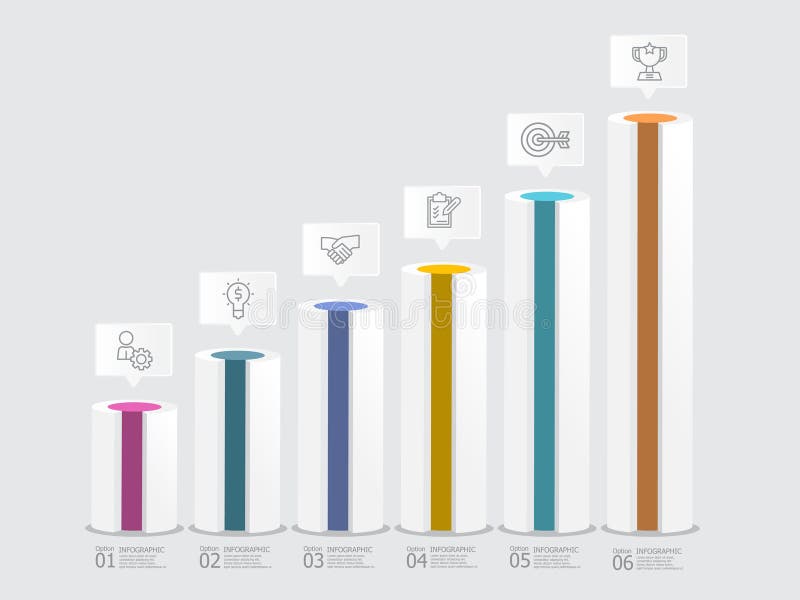 4 Steps Growth Stages of Business Infographic Stock Vector ...