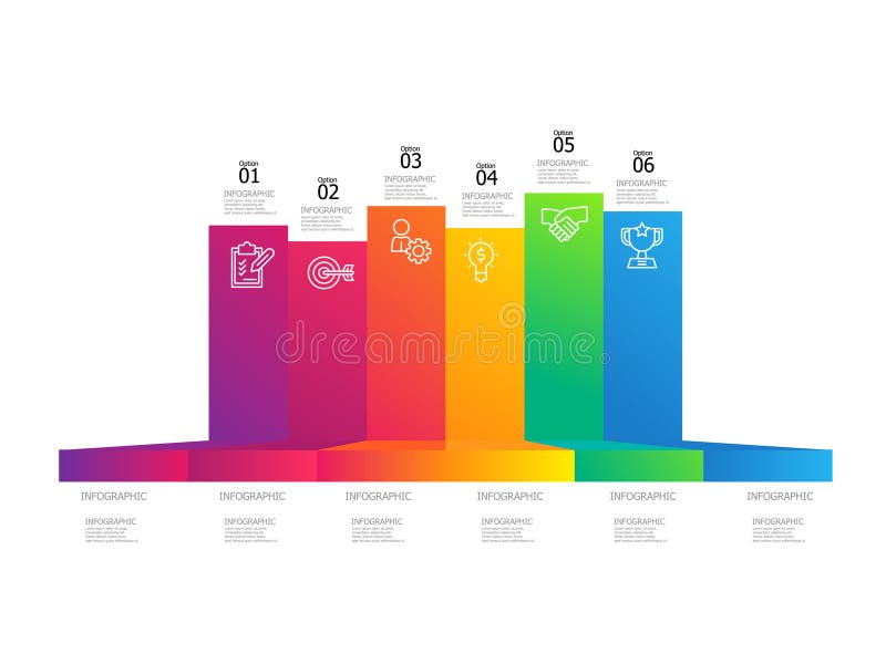 Horizontal Steps Timeline Infographic Element Stock Vector ...