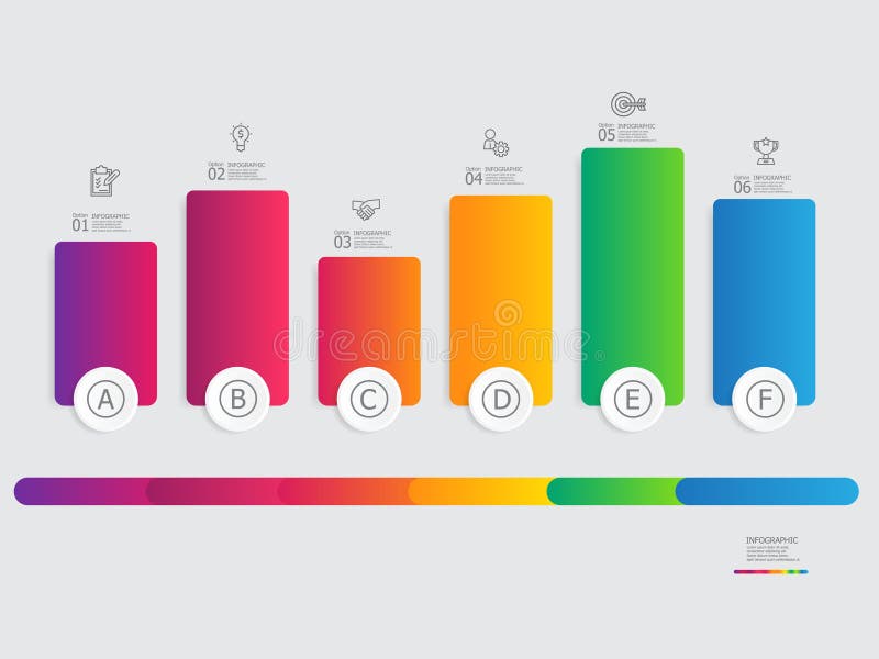 Horizontal Steps Timeline Infographic Element Report Background Stock ...