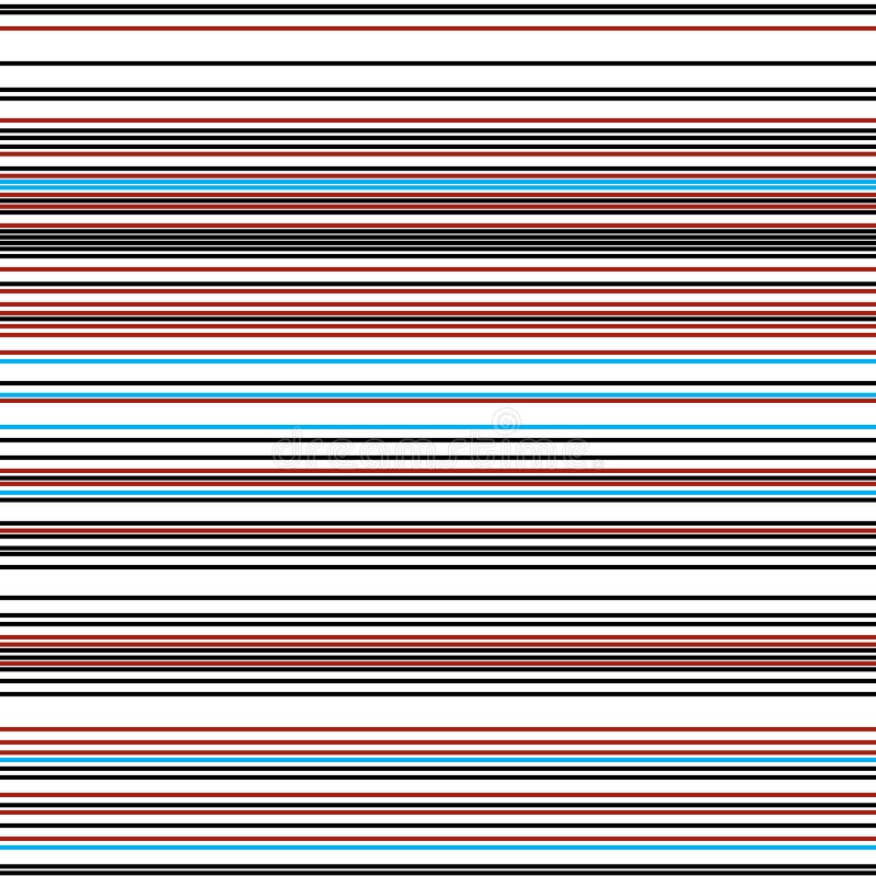 Horizontal Straight Colored Lines Pattern Stock Vector - Illustration ...