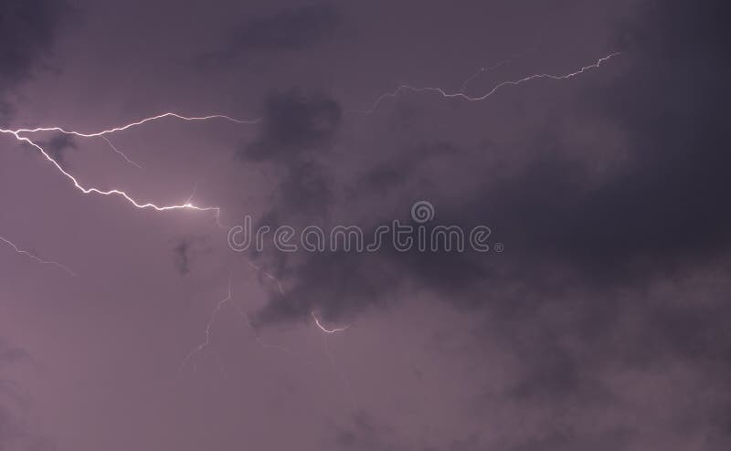 Horizontal strike stock image. Image of storm, thunder - 56086011