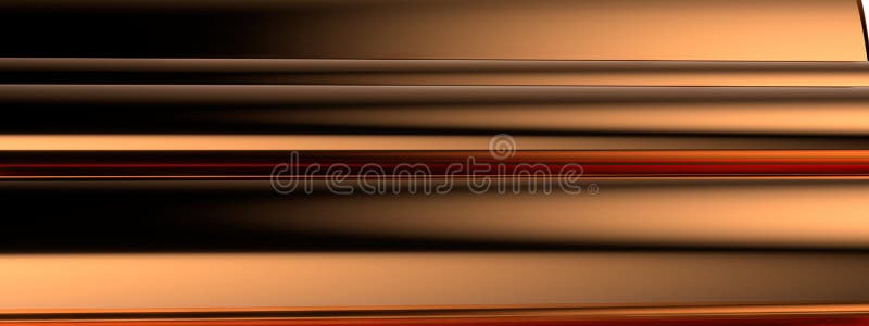 Horizontal Stripes on the Box Bronze Metallic Elegant and Modern 3D ...