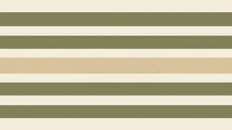 Horizontal Stripes Pattern Featuring Green and Beige Colors Creating a ...