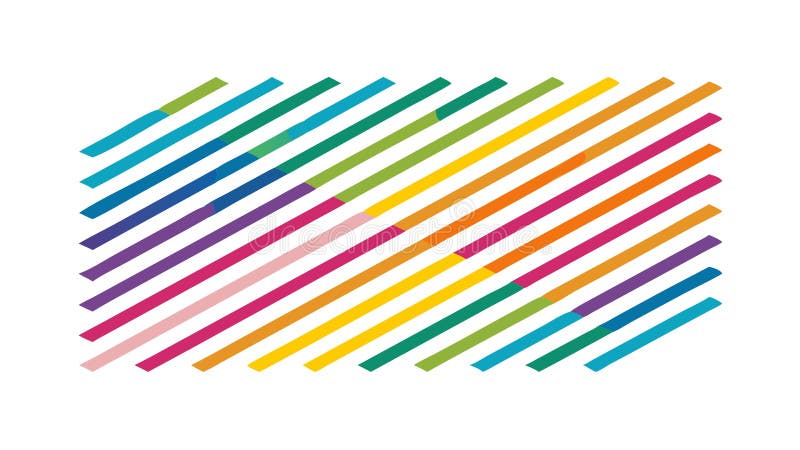 Horizontal Stripes Pattern with Gradient Colors, Vector Design ...