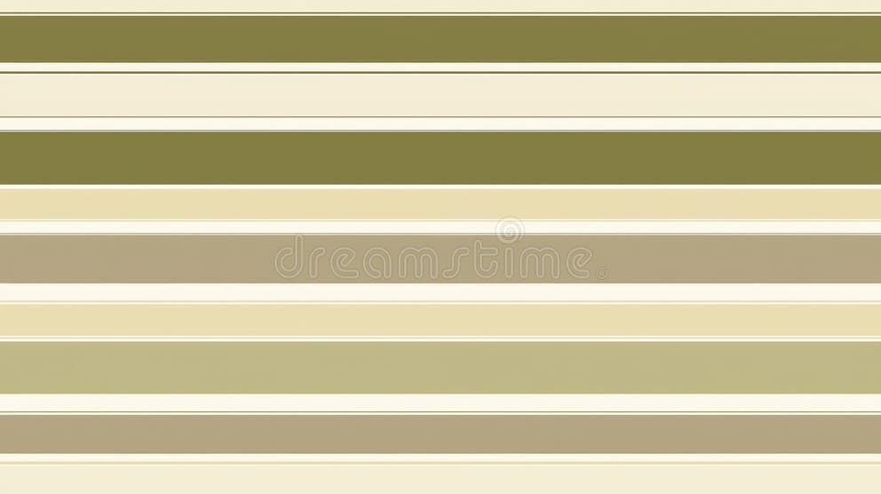Horizontal Stripes in Shades of Olive Green, Beige, and White Create a ...