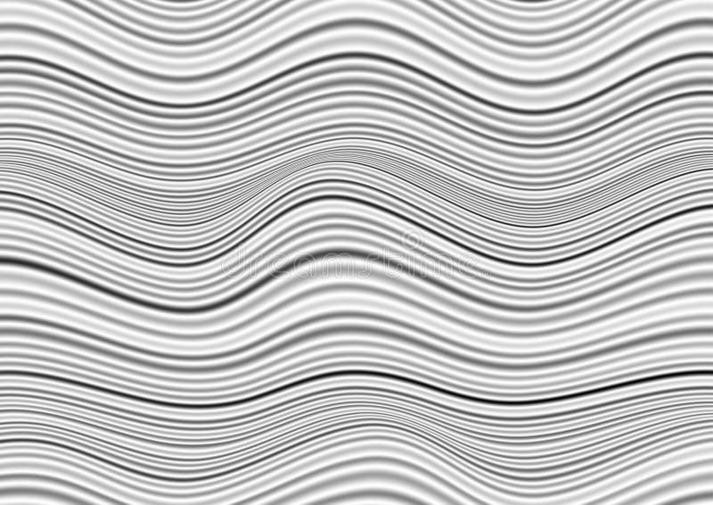Vector Horizontal Grey Wavy Lines Texture for Abstract Background Stock ...